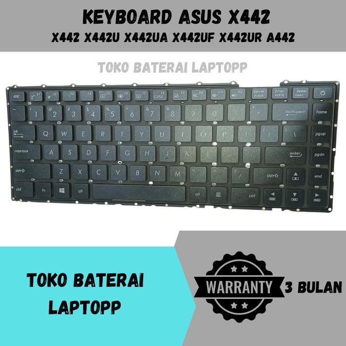 Jual Keyboard Assus A442 A442U X442 X442U X442UA A442UF A442UQ A442UR ...