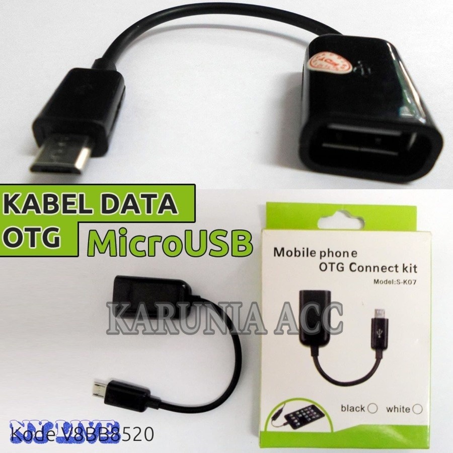 Jual KABEL OTG V8 MICRO KABEL CASAN KABEL CHARGER KABEL DATA OTG USB TO V8 MICRO V8 MICRO ...