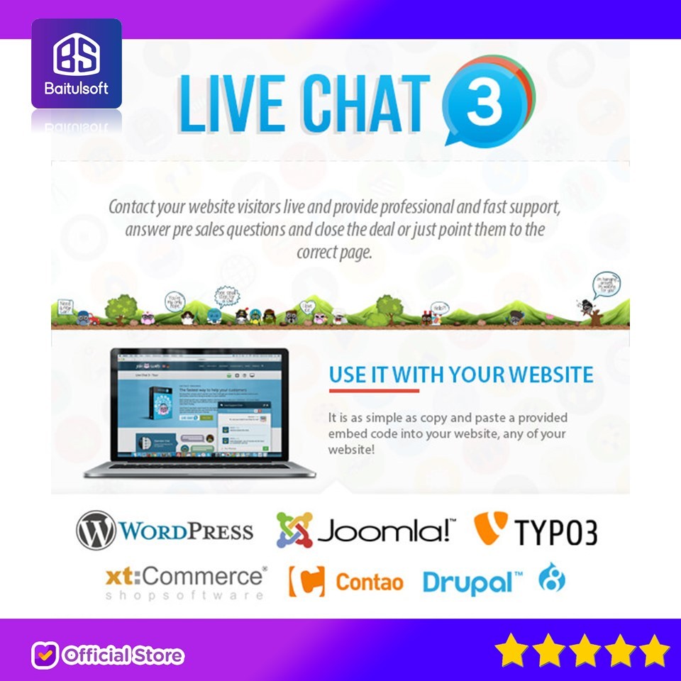 Jual SOURCE CODE APLIKASI LIVE SUPPORT CHAT LIVE CHAT 3 | Shopee Indonesia