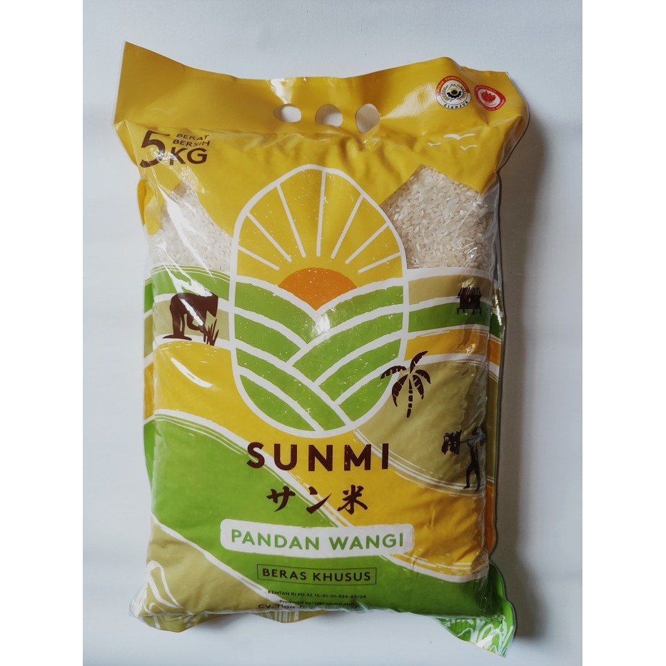 Jual Beras Premium 5kg Sunmi pandan wangi | Shopee Indonesia