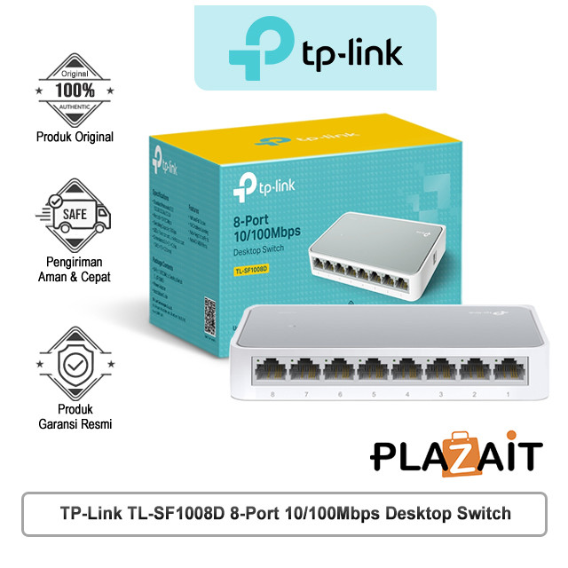 Jual TP-Link TL-SF1008D 8-Port 10/100Mbps Desktop Switch | Shopee Indonesia