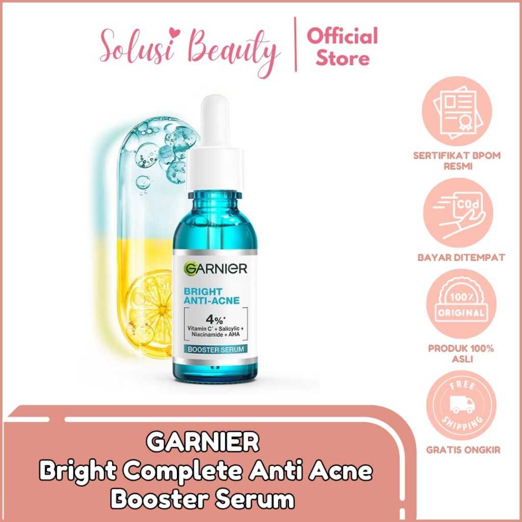 Jual GARNIER BRIGHT COMPLETE ANTI ACNE BOOSTER SERUM - 15/30 ml (Serum ...
