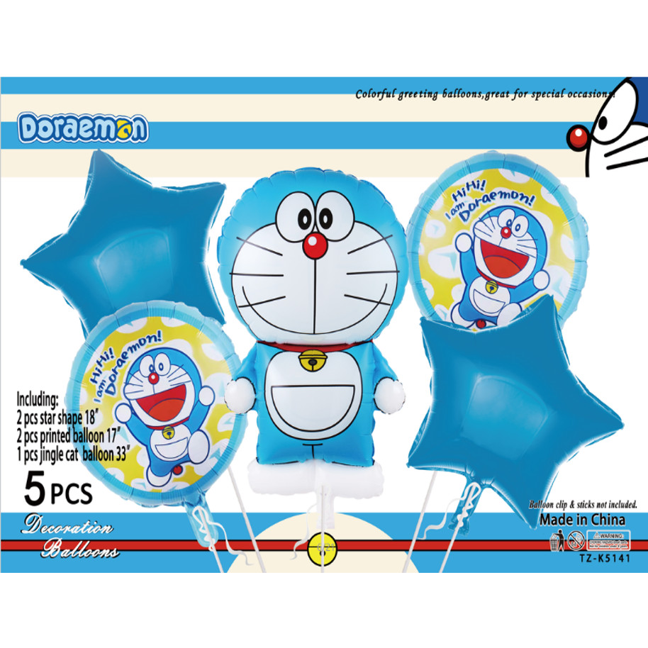 Jual BALON SET HBD ISI 5 PCS / BALON SET CARTOON / BALOON KARTUN ...