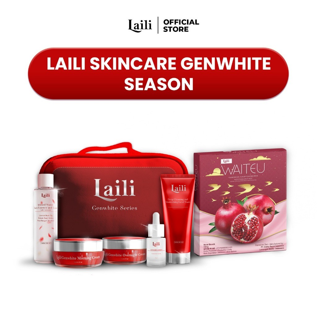 Jual Laili Skincare Genwhite Series Season With Waiteu Collagen Drink ...
