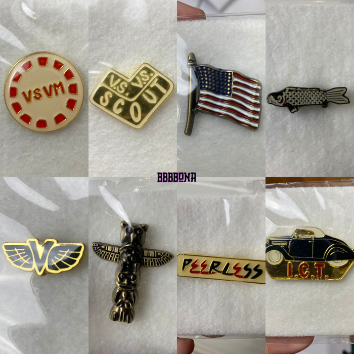 Jual VISVIM 16AW ICT PIN TREASURES (8 Varian) Bros Emblem Enamel ...