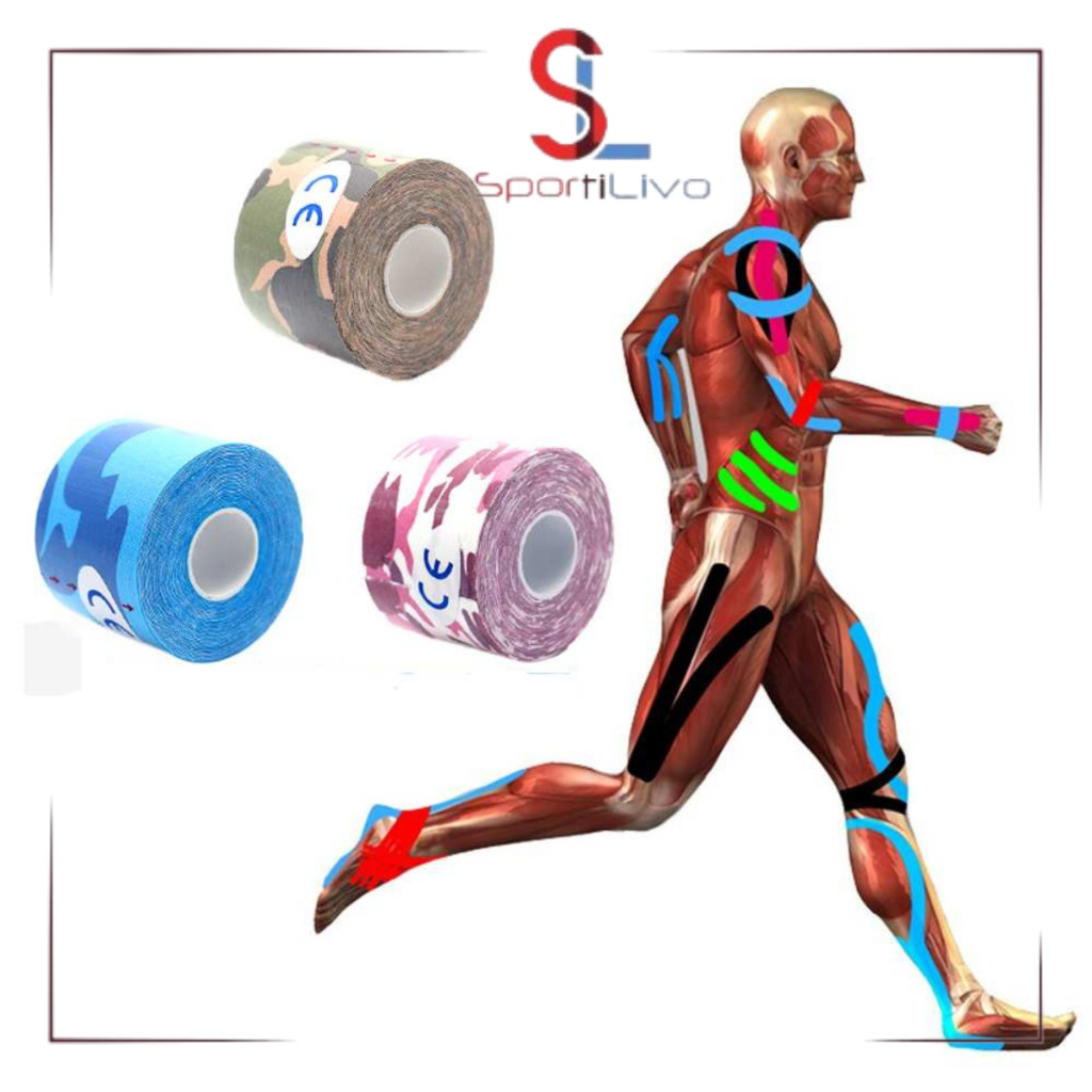 Jual CAMO Style KINESIOLOGY TAPPING 5cm x 5m KINESIO tape otot taping ...