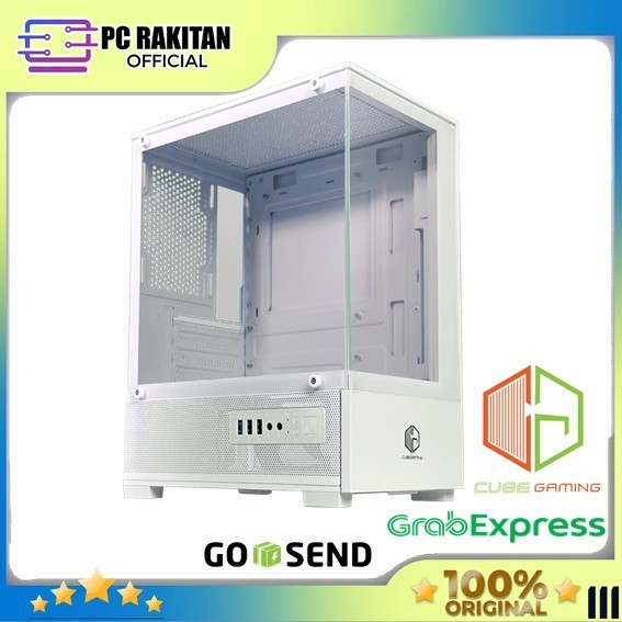 Jual CUBE GAMING PC CASE MATX SANG WHITE | Shopee Indonesia
