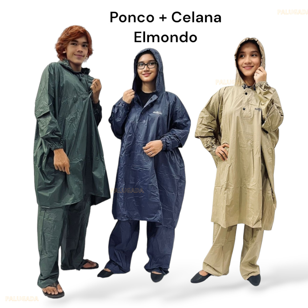 Jual Mantel Mantol Jas Hujan Ponco Poncho Lengan Celana Dewasa Pria Wanita Elmondo Prima 716 ...