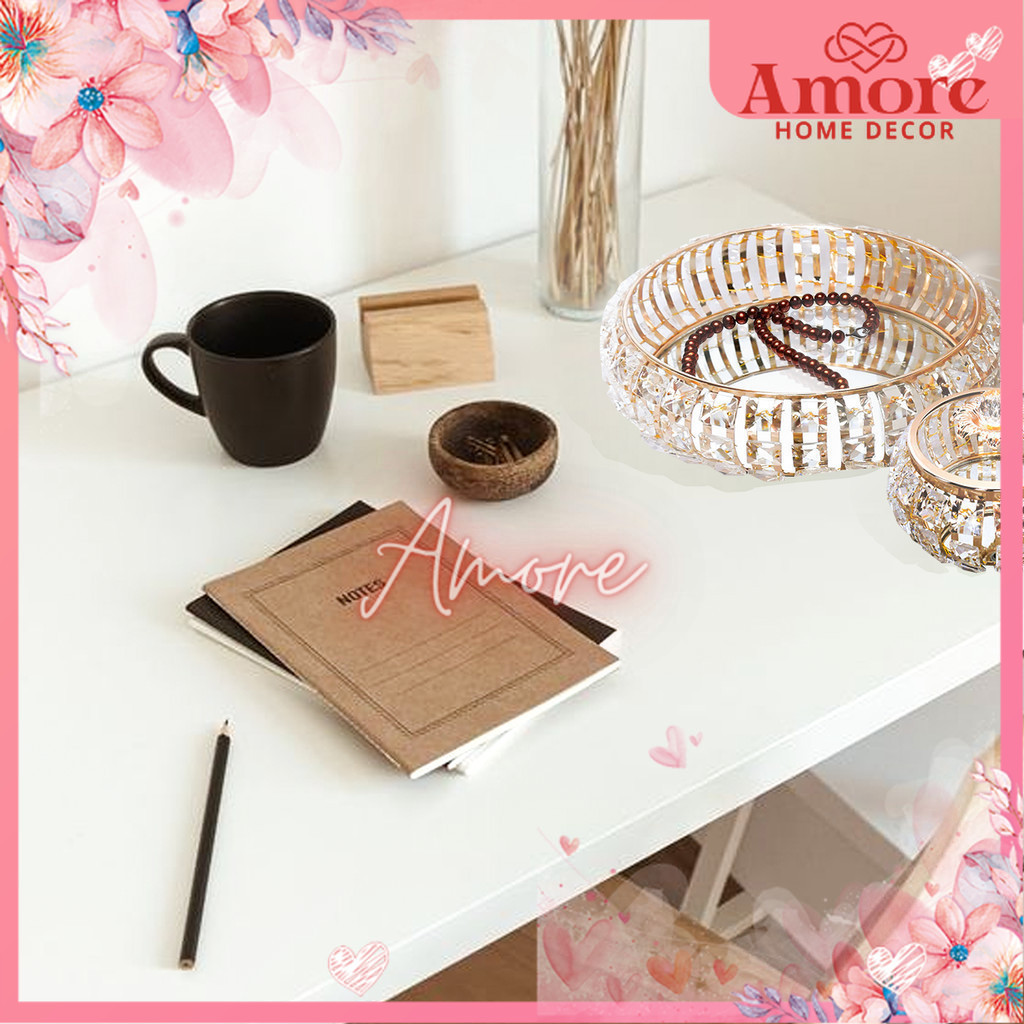 Jual Toples Kaca Kristal Model Lotus [Diameter 25CM] Penyimpanan ...