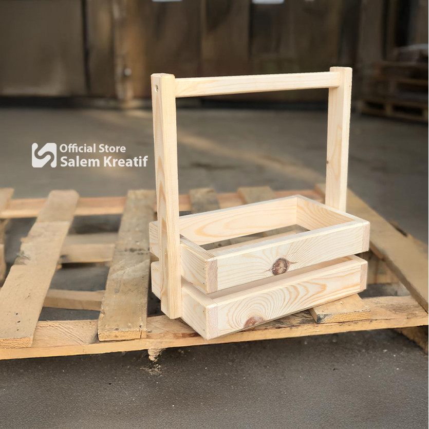 Jual Kotak Display Kayu Box Penyimpanan Kayu Dengan Pegangan Hiasan ...