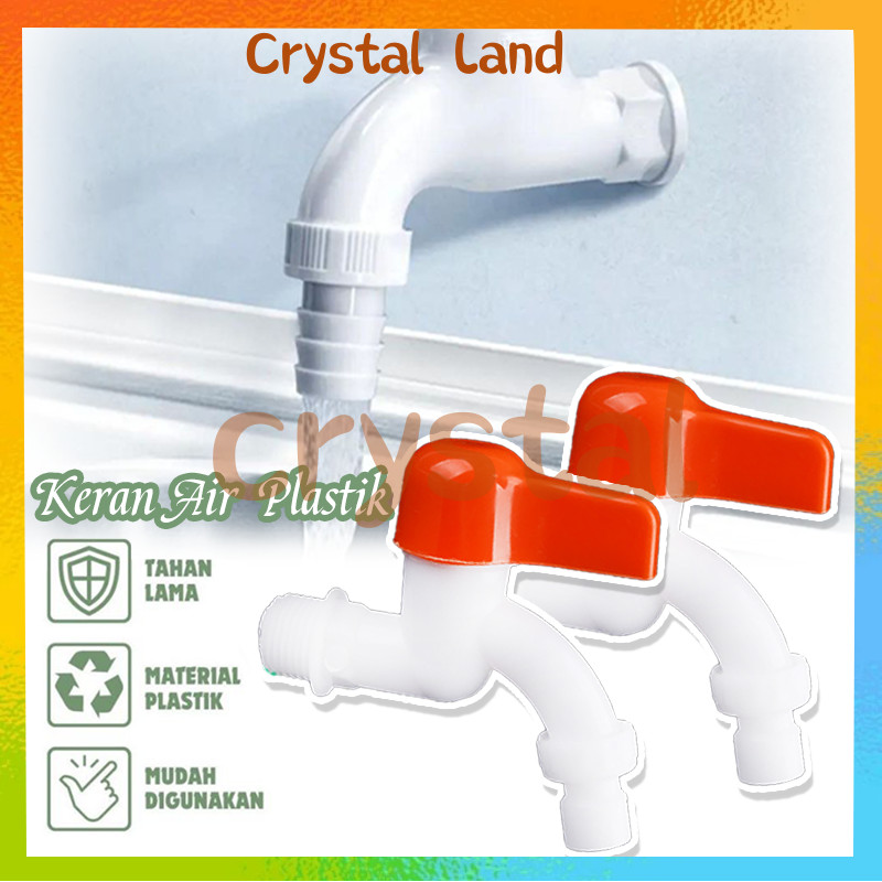 Jual Kran Tembok PVC Taman / Kran Air / Keran Air Plastik PVC Kran ...