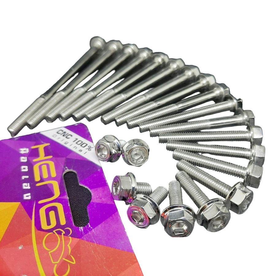 Jual Baut M8 Kunci 12 Ulir Drat 8 mm Probolt Stainless Ori HENG Thailand | Shopee Indonesia