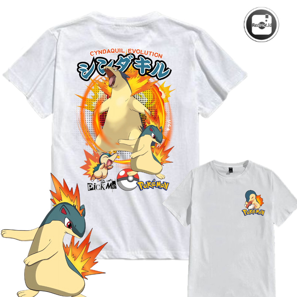 Jual REALPICT - BAJU KAOS POKEMON CYNDAQUIL EVOLUTION - Baju Kaos Anak ... Jual REALPICT - BAJU KAOS POKEMON CYNDAQUIL EVOLUTION - Baju Kaos Anak ...