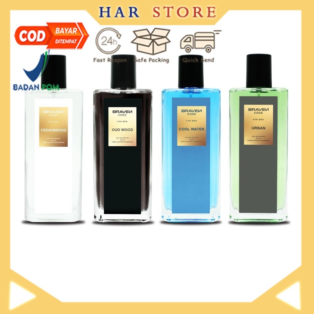 Jual BRAVEN - CODE EAU DE PARFUM ( 100 ml ) - Perfume Wangi Tahan Lama ...