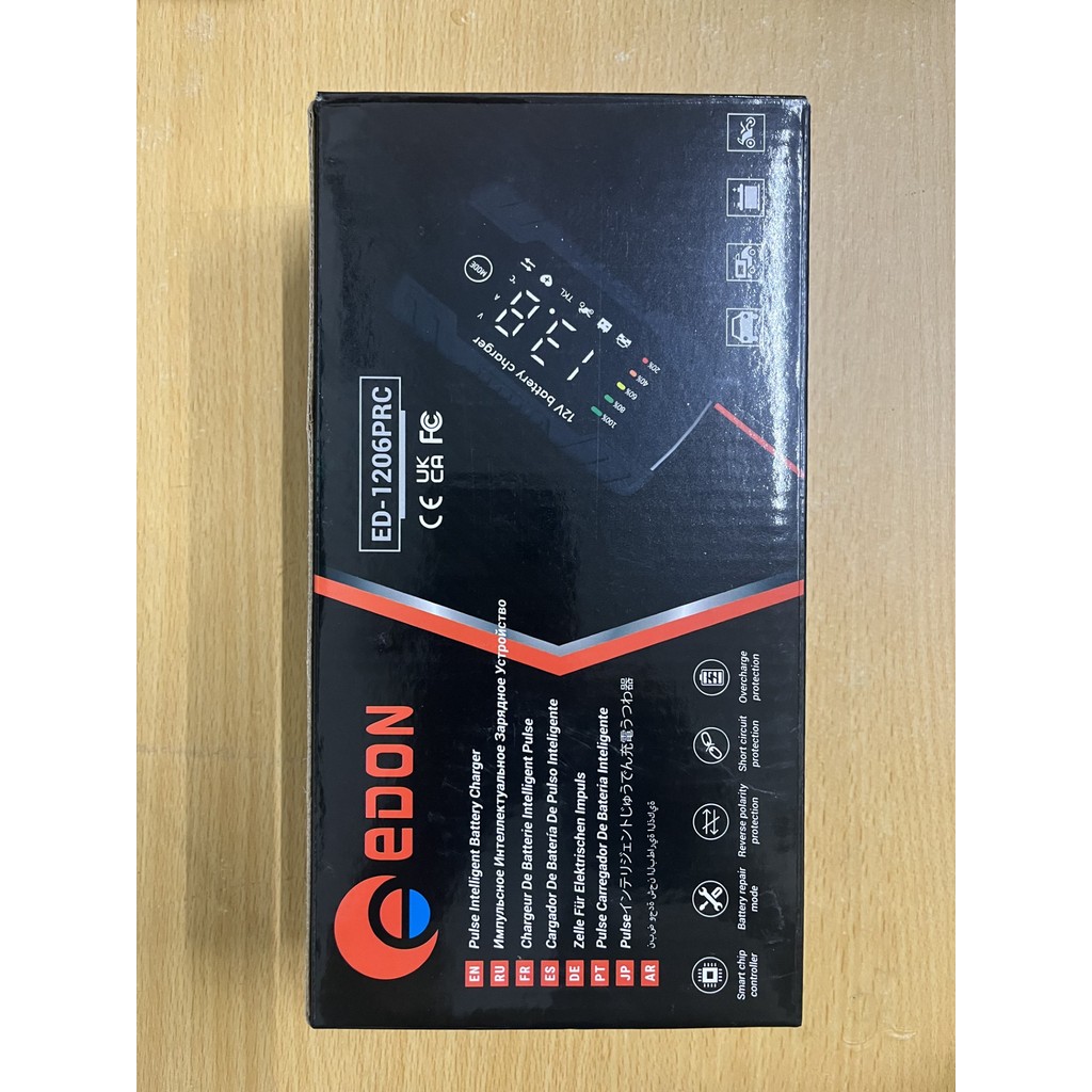 Jual Charger Aki DIGITAL EDON ED-1206PRC 12V 6A MINI / Cas Baterai Aki ...