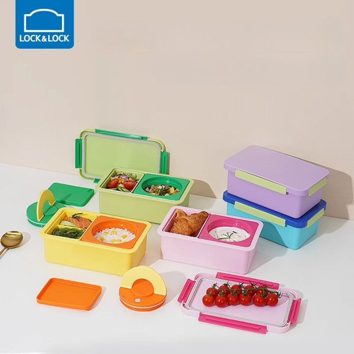 Jual ( OTH975 ) Lock n Lock bento box kotak bekal makan vacuum ...