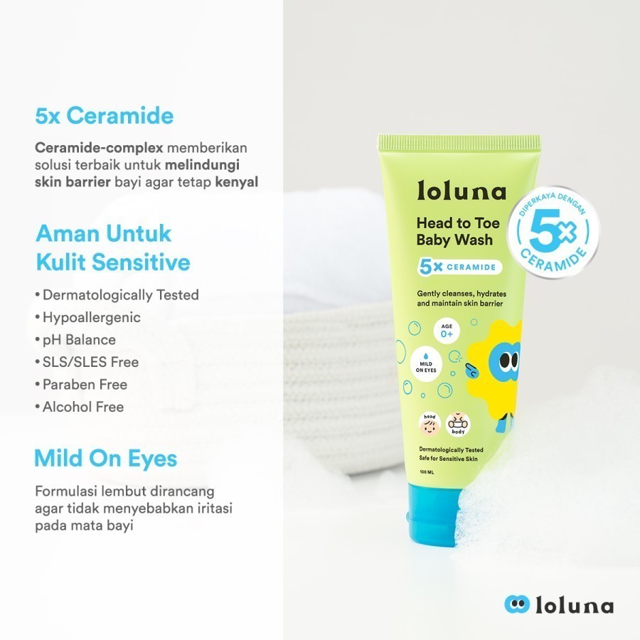 Jual Loluna Head To Toe Baby Wash Sabun Mandi 100 mL | Shopee Indonesia