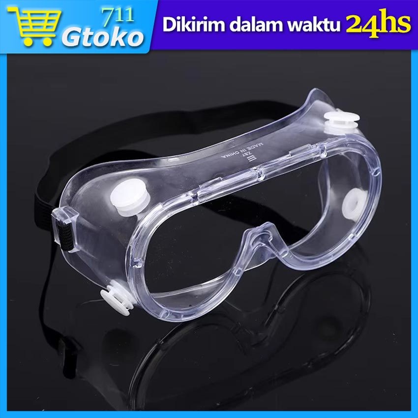 Jual Kacamata Goggles Medis Safety Bening Transparan Pelindung Mata Lab ...
