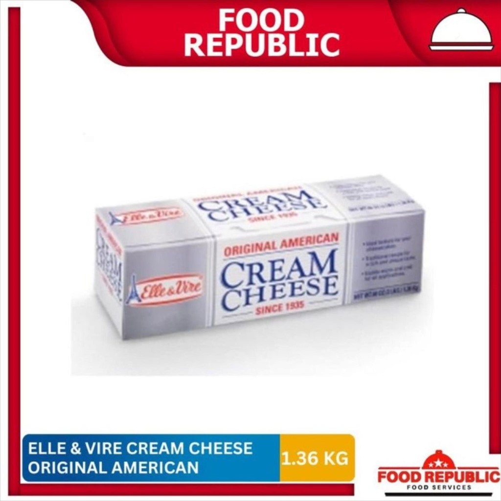 Jual Elle Et Vire Cream Cheese 1,36 Kg Original American 3 Lbs 34% FAT ...