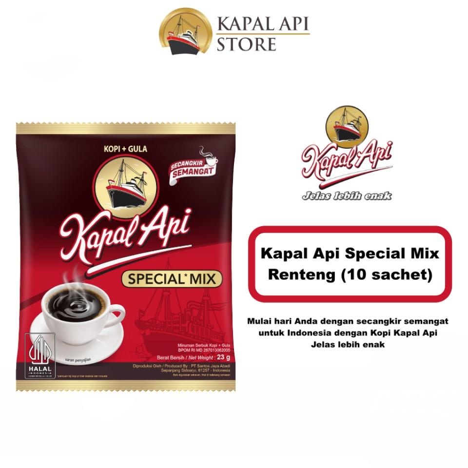 Jual kopi kapal api special mix 11 sachet rentengan Coffee | Shopee ...