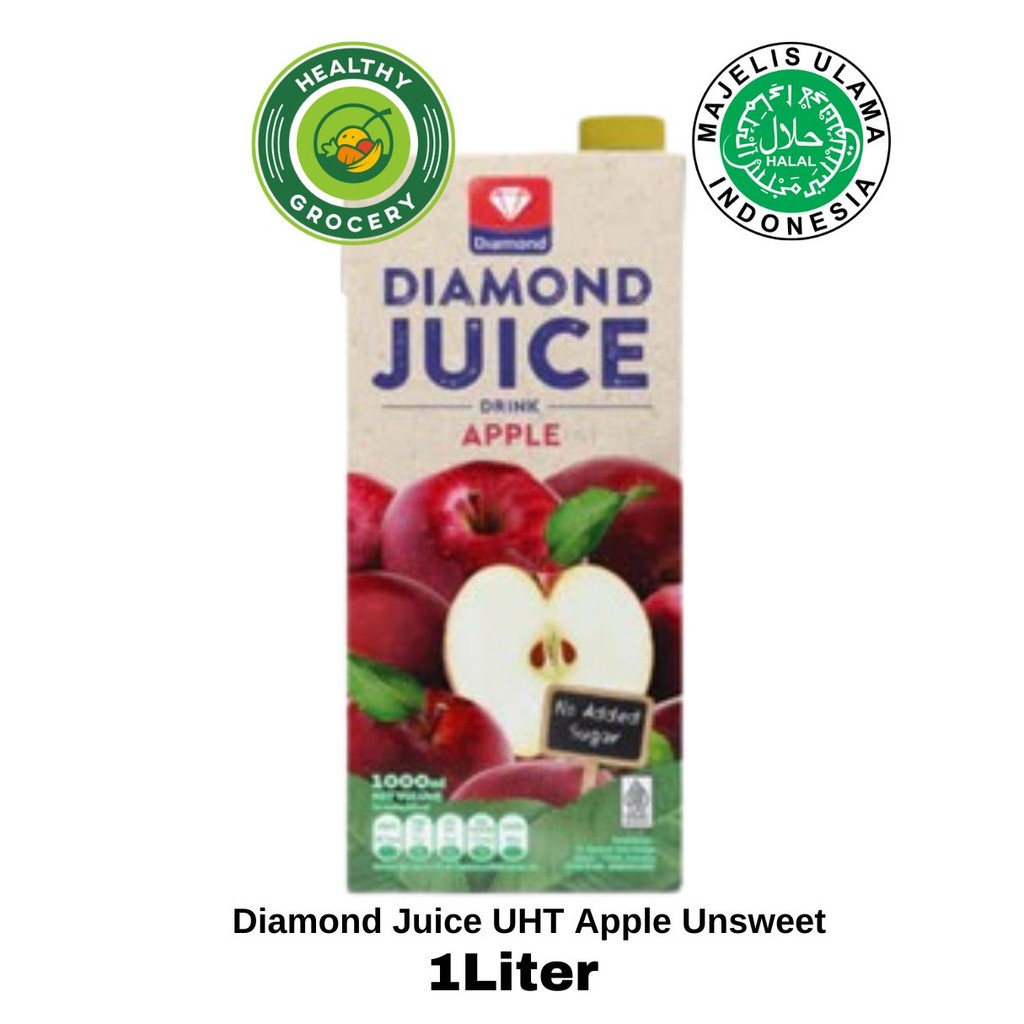 Jual Diamond Juice UHT Apple unsweet 1Liter | Shopee Indonesia