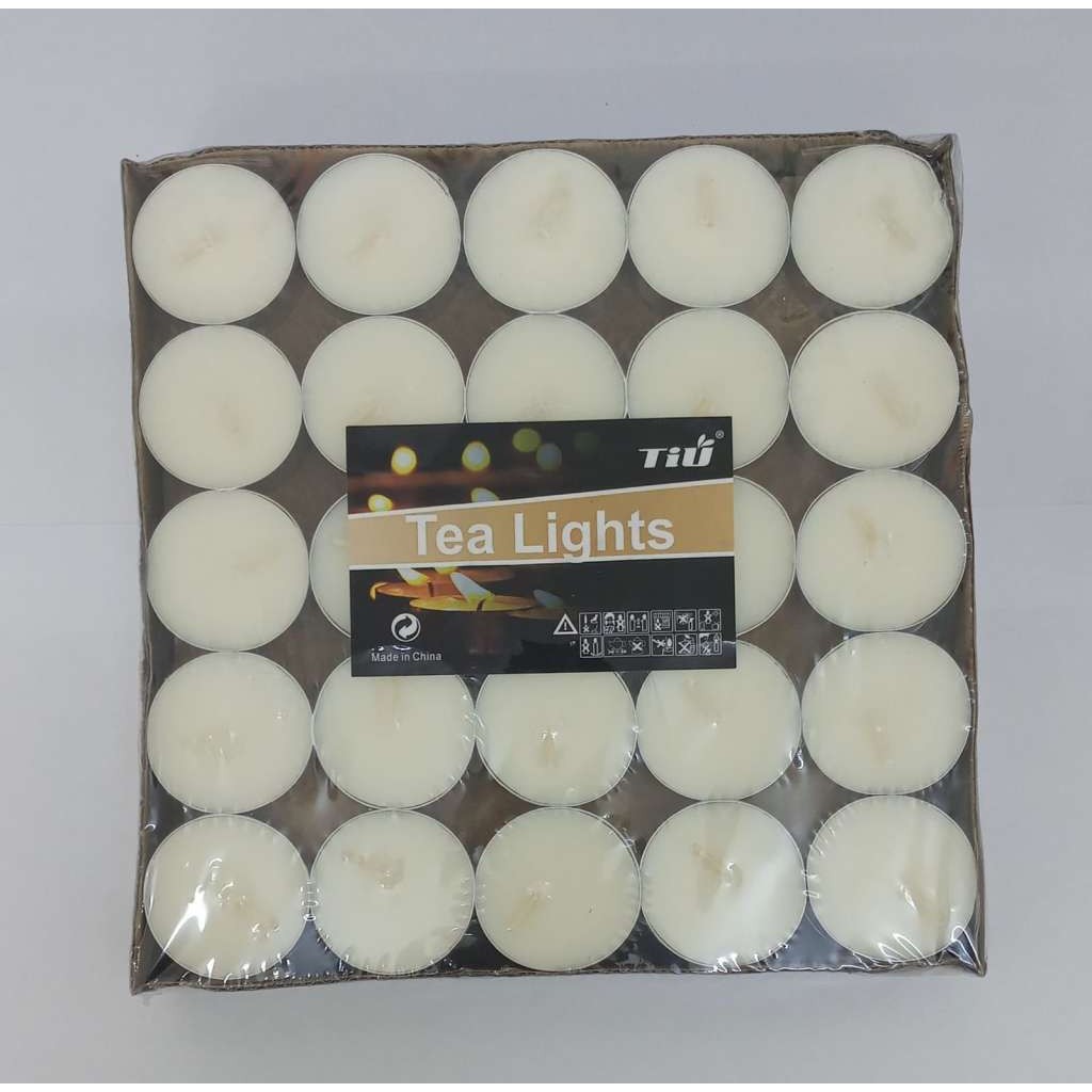 Jual Tea Light 50 pcs ( lilin bulat putih ) | Shopee Indonesia