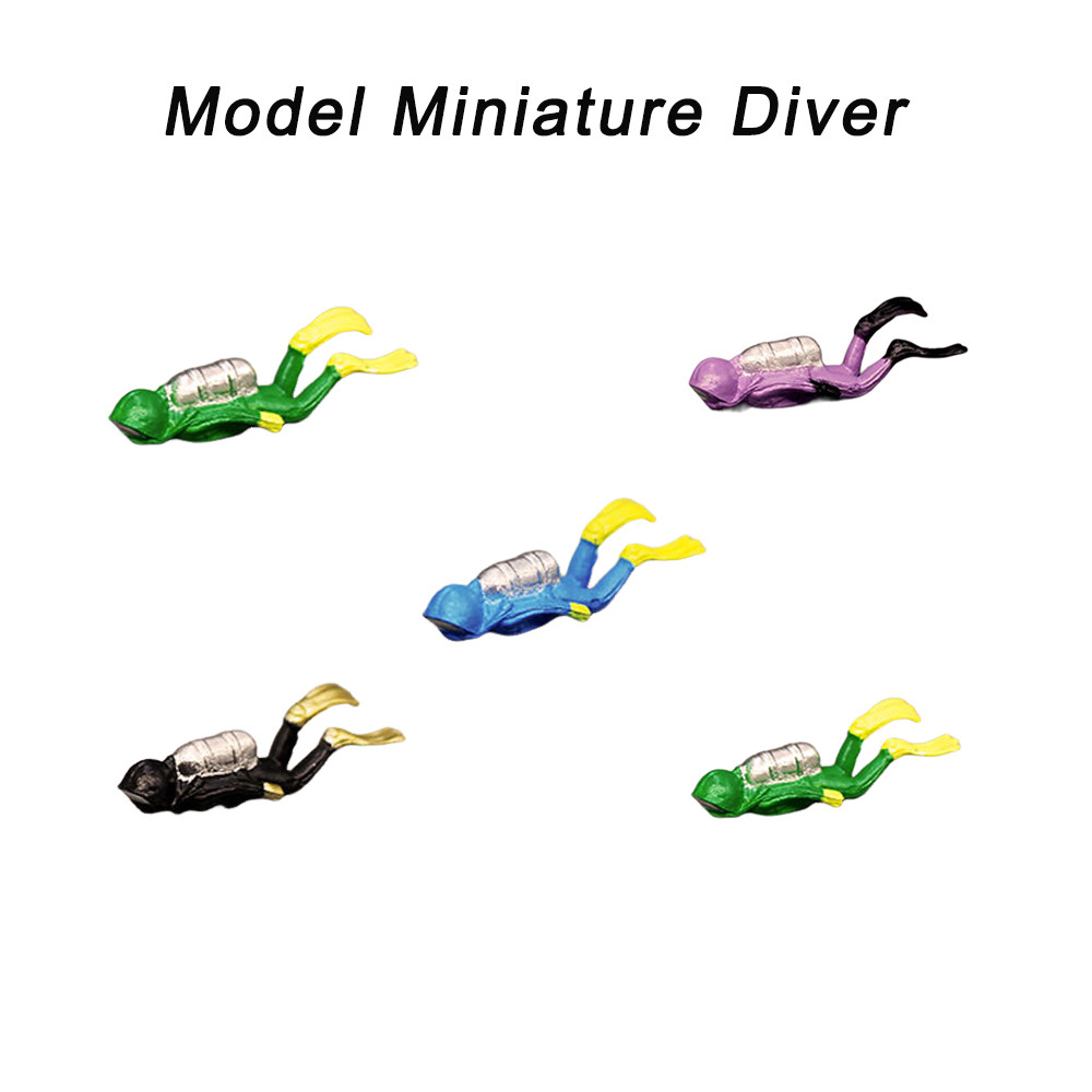 Jual Diy Miniature Diver Figures Ocean Scene Simulation Doll Model ...