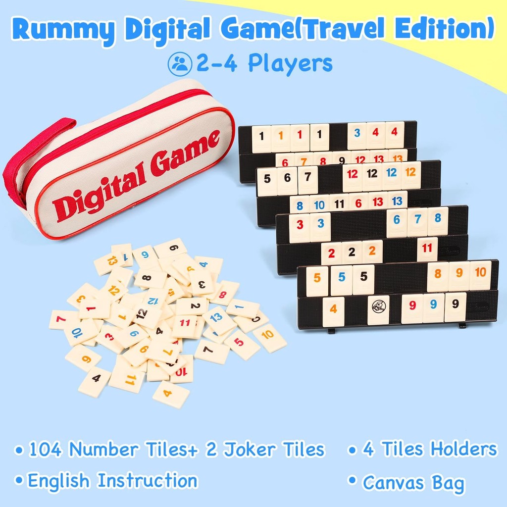Jual Standard Israeli Mahjong Digital Mahjong Cards Rummy Classic Table ...