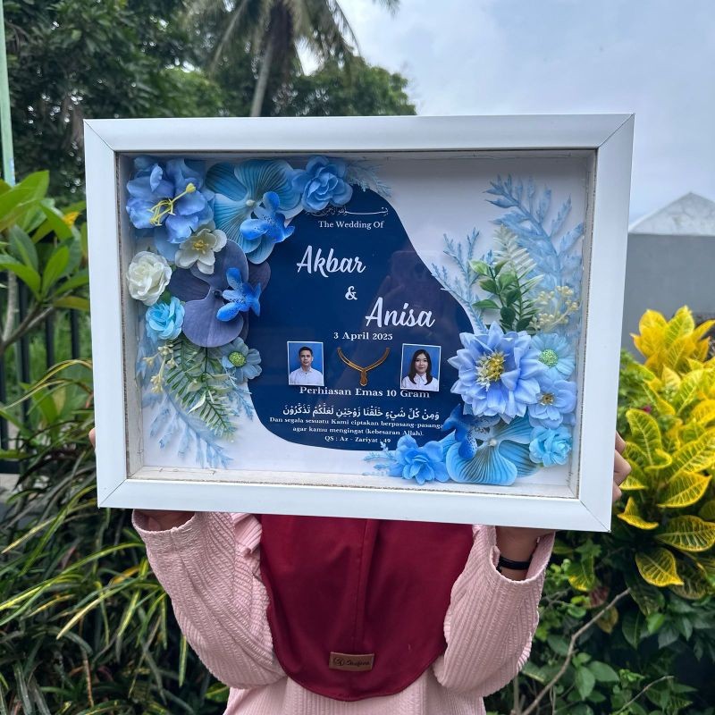 Jual MAHAR UANG MURAH 2 HARI JADI Bingkai Mahar FIBER / Mahar Minimalis ...