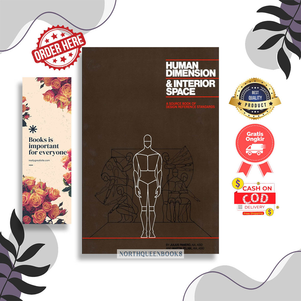 Jual Human Dimension and Interior Space By Julius Panero (English ...