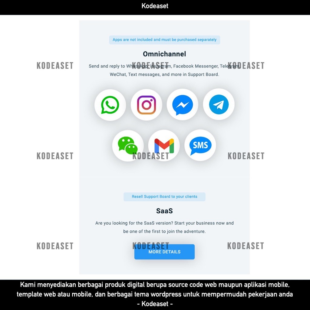 Jual SOURCE CODE APLIKASI WEB CHAT - SUPPORT BOARD - CHAT - OPENAI ...