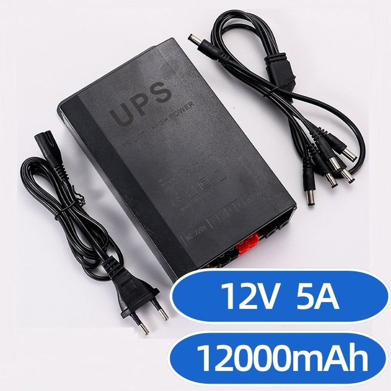 Jual Ups 12000mAH 12V5A Ups Mini 12v Untuk Wifi Ups Mini 12 Volt Ups Wifi Ups Cctv Ups Dc Mini ...