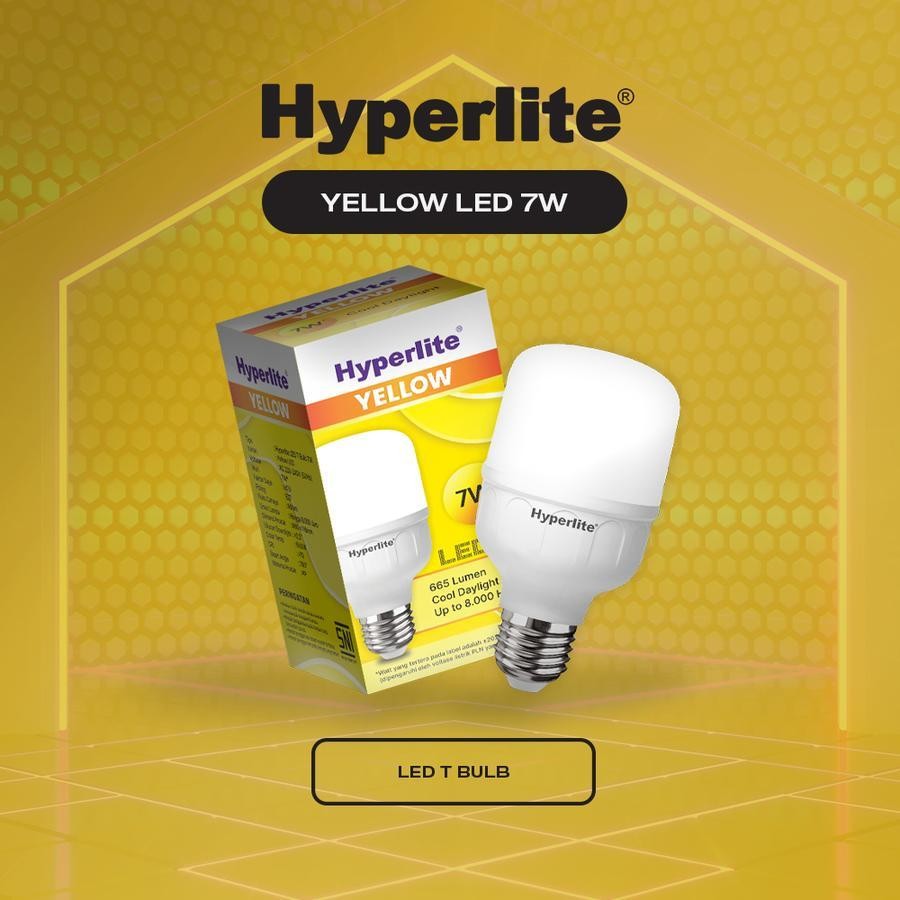 Jual Hyperlite Lampu Bohlam LED Yellow 7 Watt Cahaya Putih lampu garasi ...