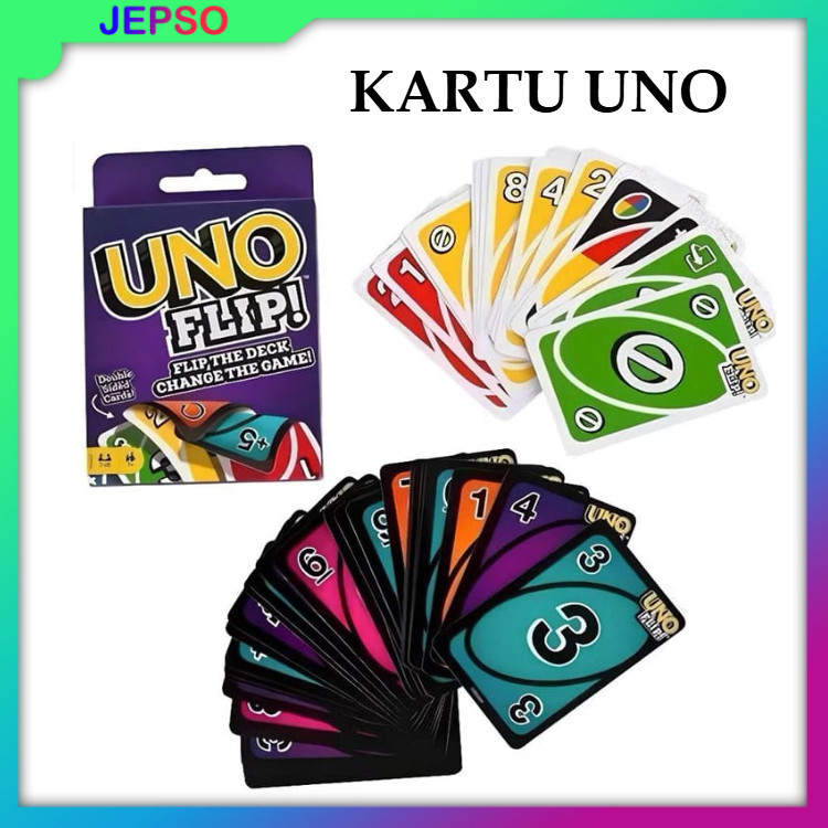 Jual Permainan Kartu Keluarga / Uno Card / Uno Flip / Uno card ...