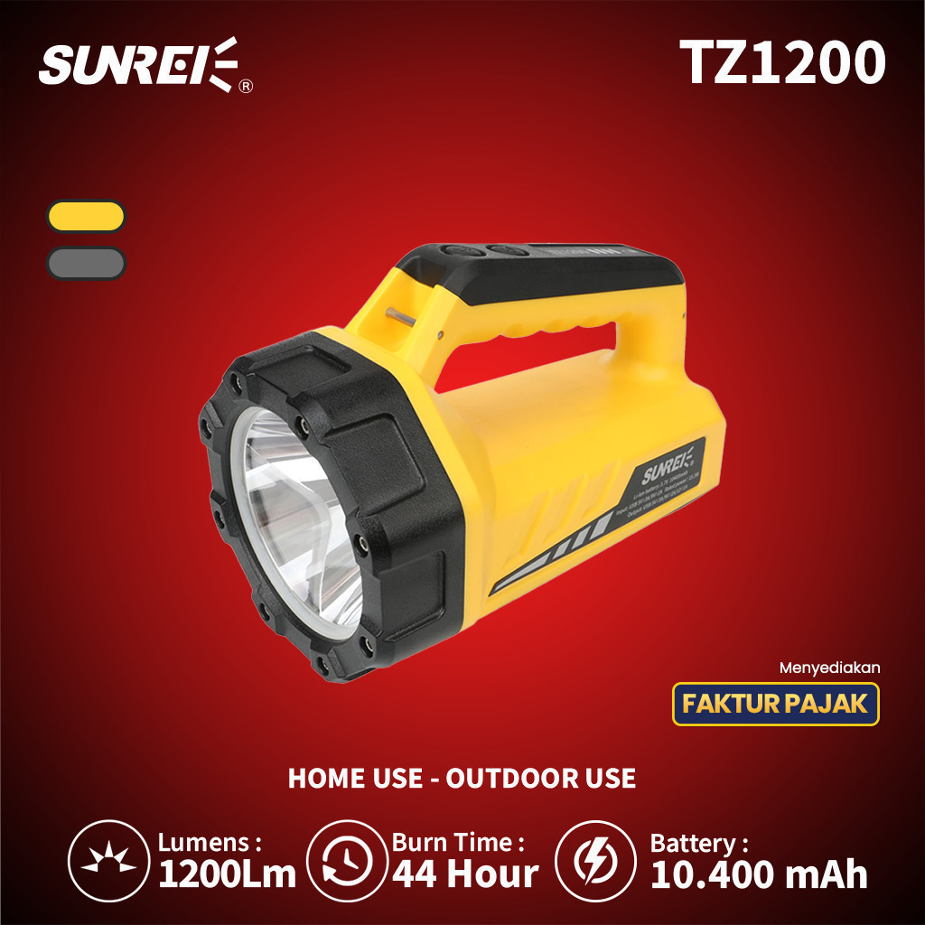 Jual Lampu Senter Jarak Jauh Sunrei TZ1200 Emergency Outdoor Light ...