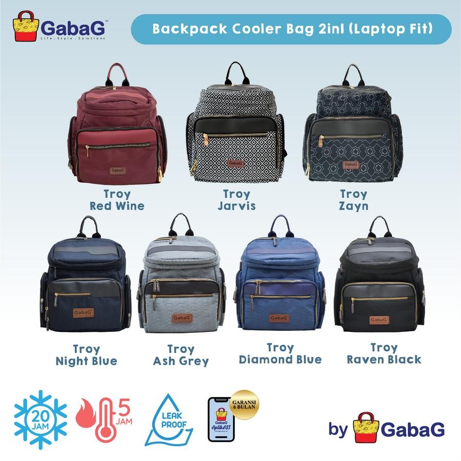 Jual GabaG Tas Asi – Backpack Coolerbag Troy (Laptop Fit) | Tas Bekal ...