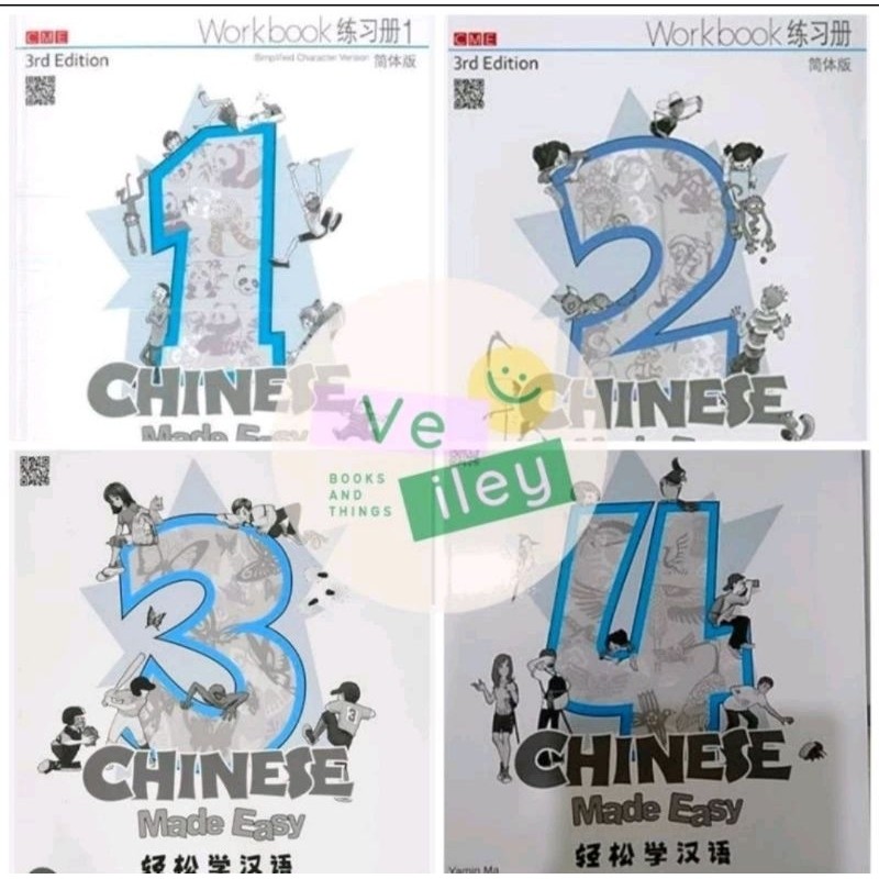 Jual Buku Chinese Made Easy 1 2 3 4 Textbook Workbook 3rd Edition