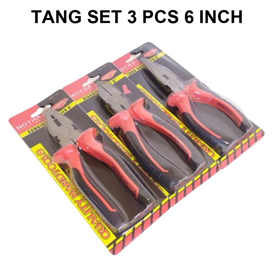 Jual Tang Set 3 pcs Original Notra Tang Kombinasi, Potong, Lancip ...