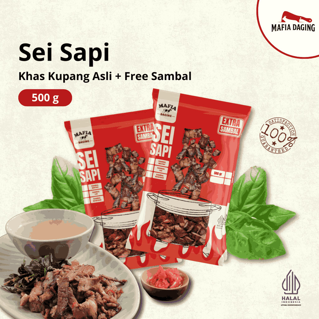 Jual [Mafia Daging] Sei Sapi / Daging Sapi Asap Frozen Food - 500g ...