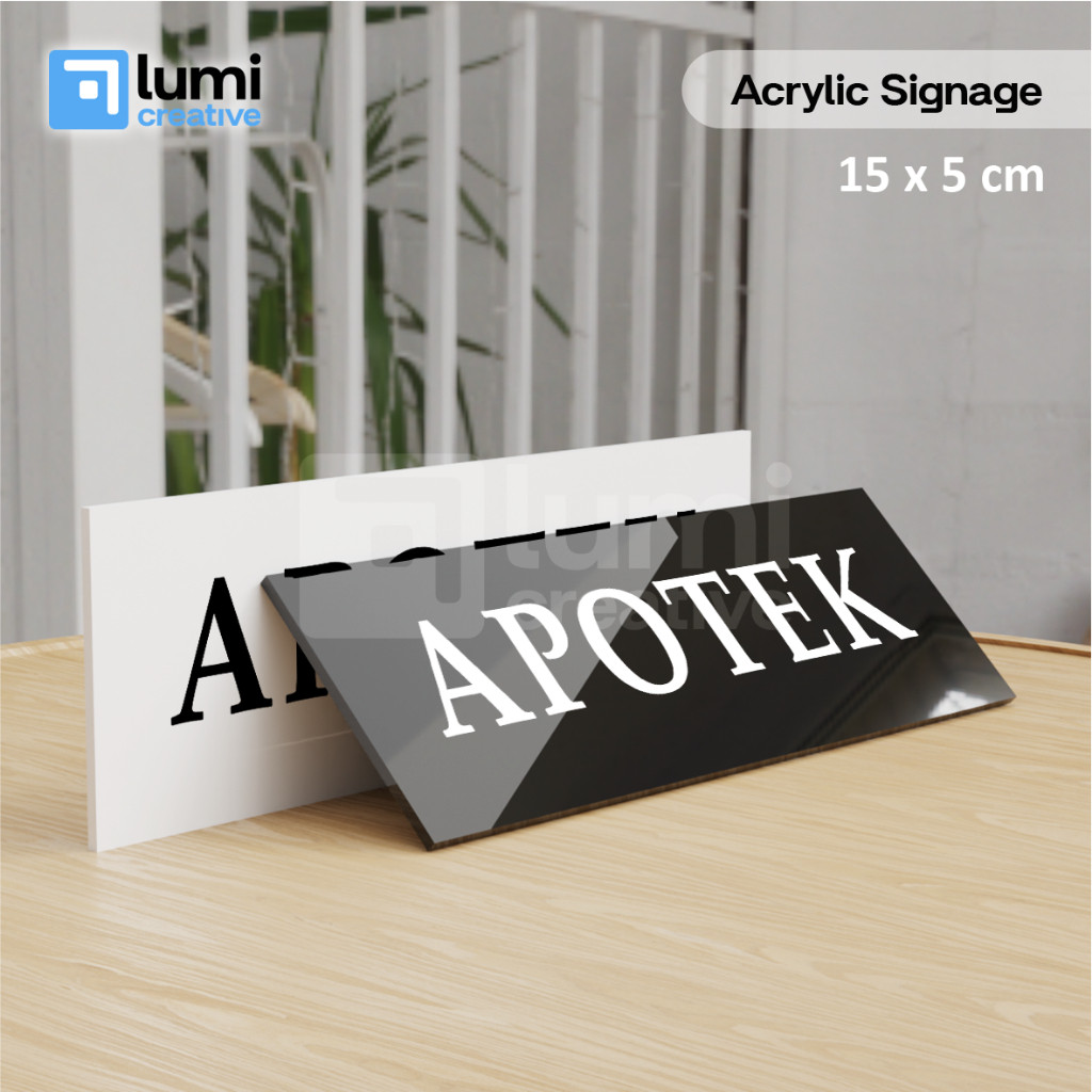 Jual Akrilik Apotek / Papan Nama Ruangan / Papan Akrilik / Signage ...