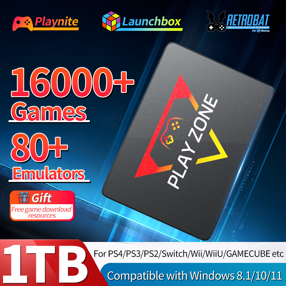 Jual PlayZone 1TB Emulator Consoles Portable Retro Game SSD For PS5/PS4 ...