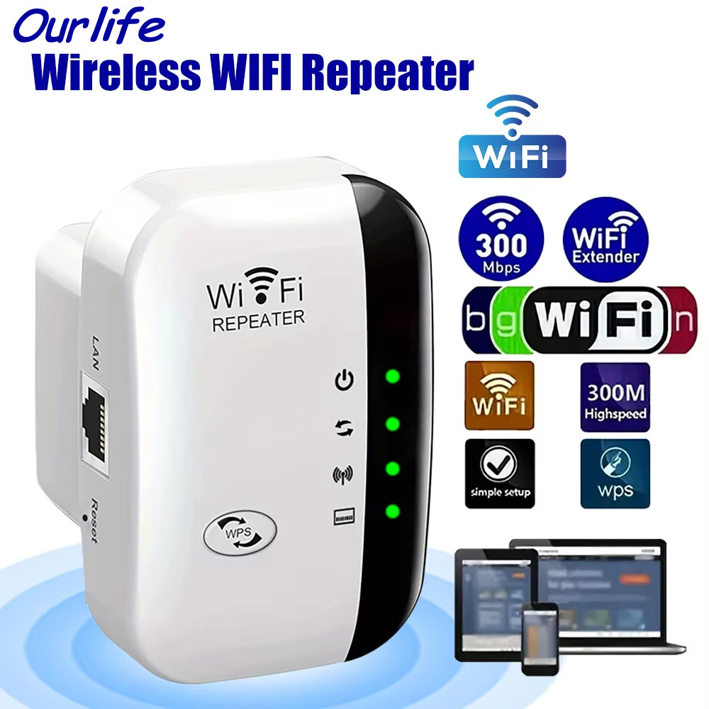 Jual Ourlife 300Mbps Wireless WIFI Repeater Remote Wifi Extender WiFi ...