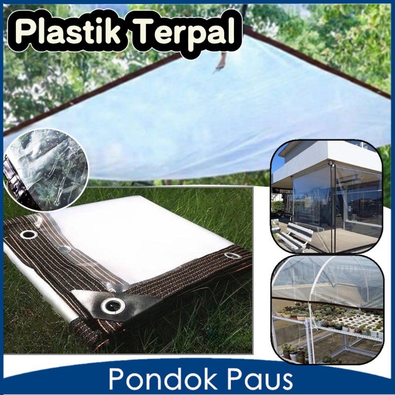 Jual Terpal Plastik Bening / Tirai Tenda Tutup Barang Kolam / Plastik ...