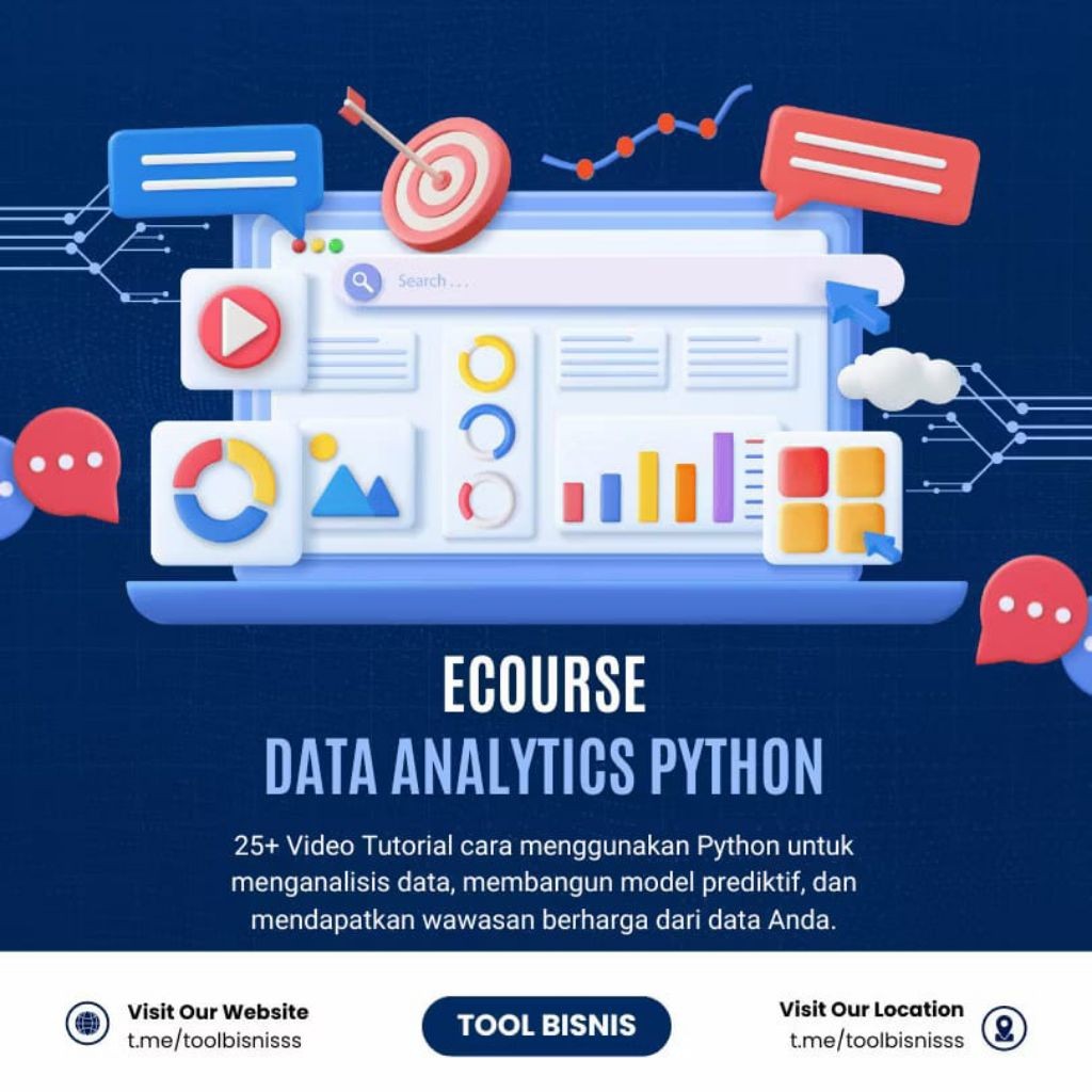 Jual eCOURSE Python Data Analytics - 25+ Video Tutorial cara ...