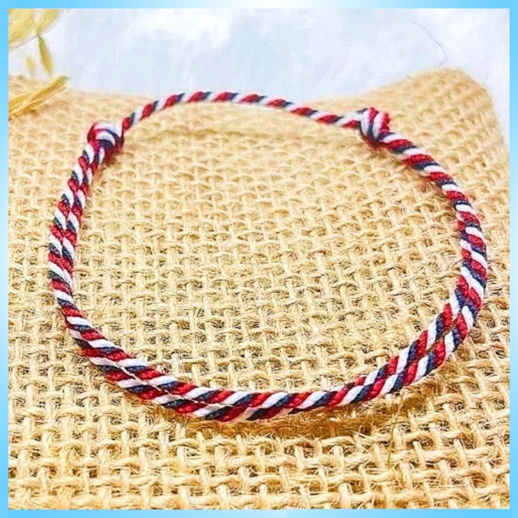 Jual GELANG TRIDATU KHAS BALI TALI POLOS 3 WARNA. | Shopee Indonesia