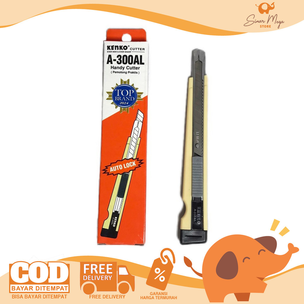 Jual Kenko Handy Cutter A-300AL - Kater Kecil Auto Lock Murah ...
