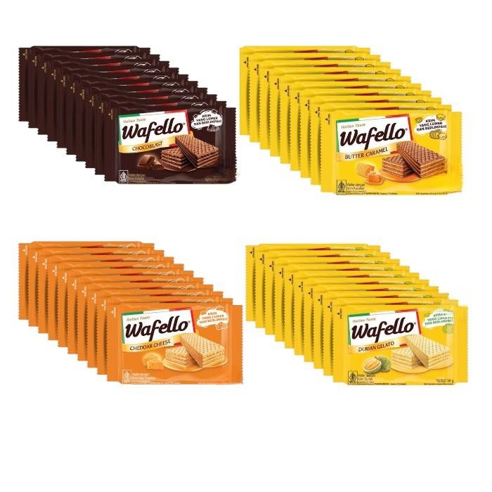 Jual ROMA WAFELLO WAFER 38 GRAM X 10'S CHOCOBLAST / BUTTER CARAMEL ...