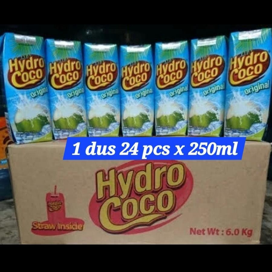 Jual Hydro Coco Original Air Kelapa Coconut Dus 250ml ( 24 pcs ...