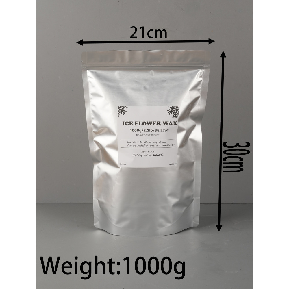 Jual 500g-1000g White Sand Wax Ice Flower Wax DIY Scented Candle Making ...