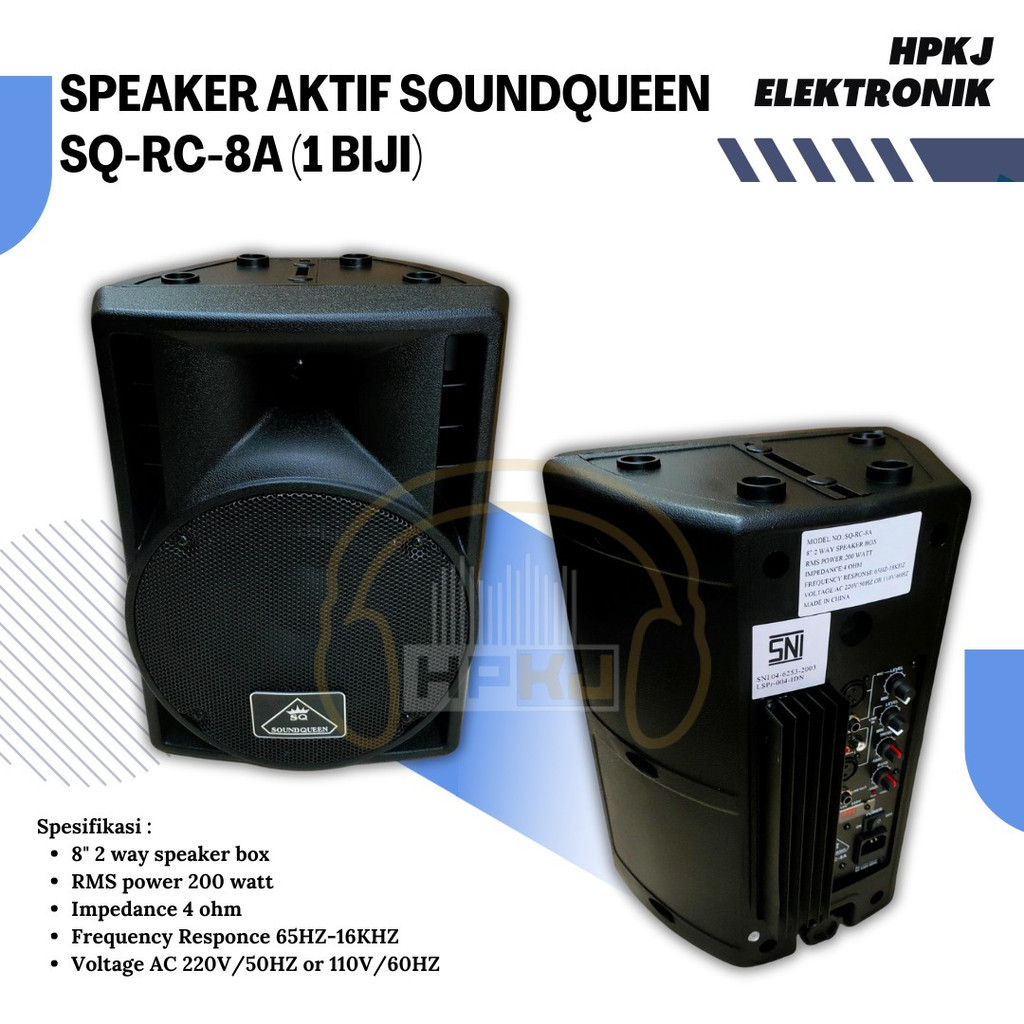 Jual SPEAKER AKTIF SOUND QUEEN SQ RC-8A Speaker Aktif Soundqueen SQ RC ...